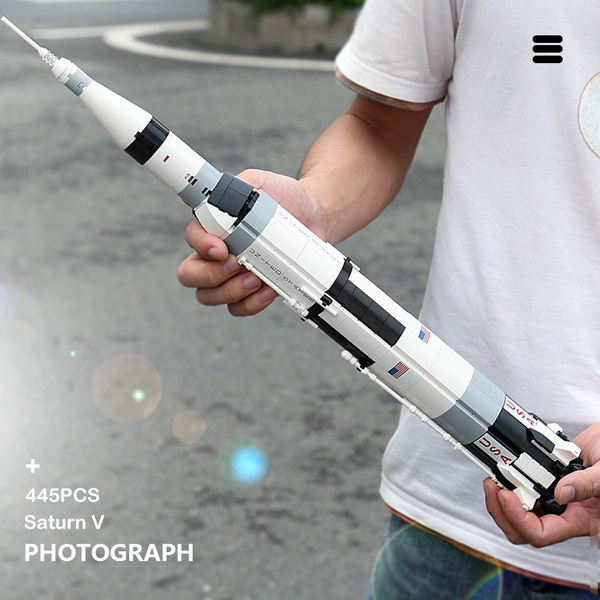 Rocket Model Educational Toys 445pcs Building Blocks Bricks Birthday ...