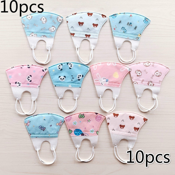 3/10pcs Children Mask Soft Lycra Cotton Face Mask Cute Cartoon Mask PM2 ...