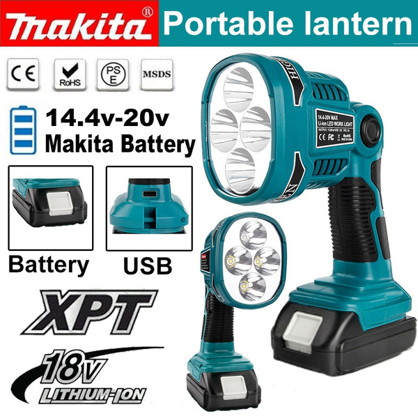 Makita Portable Waterproof Lantern 12W 18V LED Lamp Flashlight Lithium ...