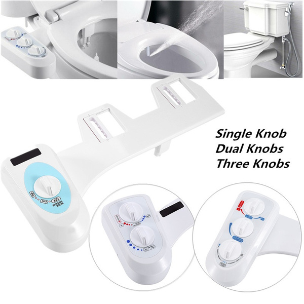 Single/ Dual /Three Knobs Bidet Water Spray Kit Toilet Attachment Non ...