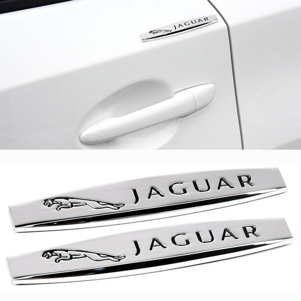 2 pcs. Exterior Metal Decal for Jaguar XF XFL XJ XJL XE XK XKR XJ6 I ...