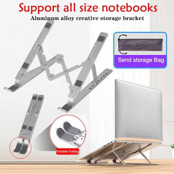 Laptop bracket aluminum alloy folding portable heat dissipation frame ...
