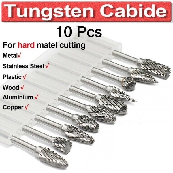 10Piece Set of High Speed Steel Electric Grinder Grinding Head ...