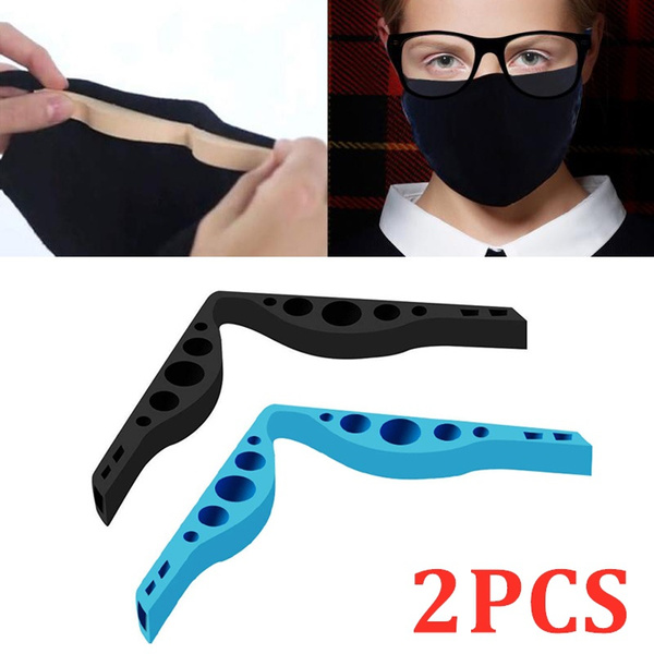 2PCS Mask Silicone Anti-fog Nose Strip Anti-fogging Mask Nose Bridge ...