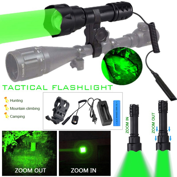 Zoomable IR Flashlight 8MM Lens Tactical Hunting Light 850 nm Infrared ...