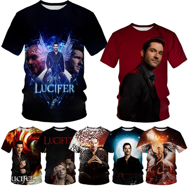 2020 Popular TV Series Lucifer 3D Printed T-shirt Men's Unisex Fashion ...