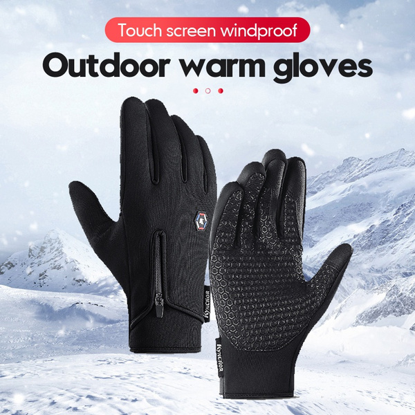 Winter Gloves Full Finger Winter Gloves Touch Screen Gloves Water Resistant Windproof Thermal ...