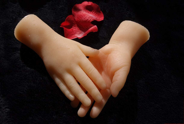 1 Pair Mini Realistic Silicone Fake Hand Children Mannequin Hand Model ...