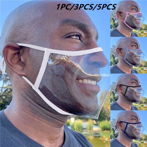 New Fashion Transparent Plastic and Respirator Reusable Clear Face Mask ...