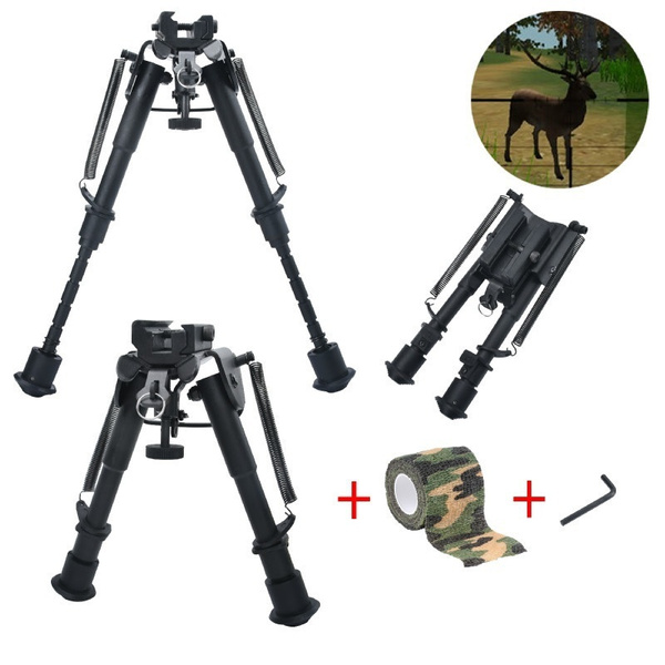 6-9 Inches Adjustable Spring Return Bipod With KeyMod Adapter Quick ...