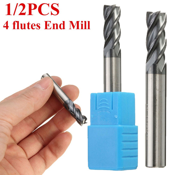 1/2pcs 8MM Tungsten Carbide End Mill 4 Flute CNC Milling Cutter Bit | Wish
