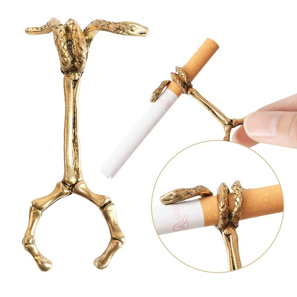 Creative and convenient 952 silver clip cigarette ring fashion smoking ...