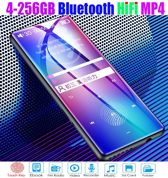 Portable 4GB-256GB MP3 Player MP4 Player Walkman Bluetooth Fashion ...