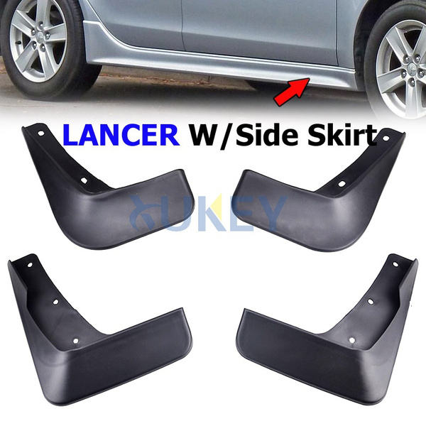 4x Car Front Rear Mud Flaps For Mitsubishi Lancer 2009 2010 2011 w ...
