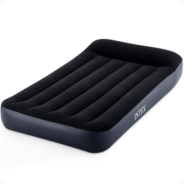 Intex Dura Pillow Rest Classic Blow Up Mattress Air Bed with Built In ...