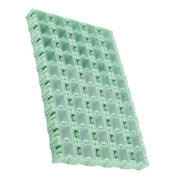 SMT Box , 50Pcs Green Container Box Electronic Components Storage Case ...