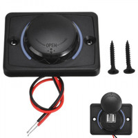 12-24V RVs Buses Charging Socket Durable 3.1A Dual USB Port Car Charger ...