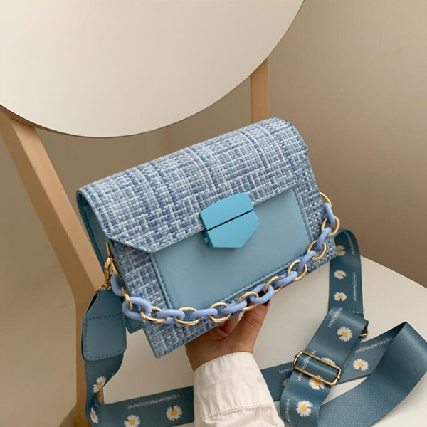 Wide Strap Small Shoulder Bags for Women 's 2020 New Designer Women ...