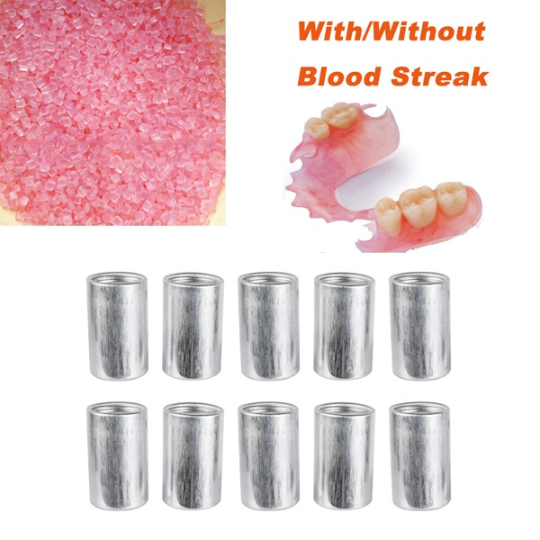 10 Cans/Bags Dental Materials Denture Flexible Acrylic Denture ...
