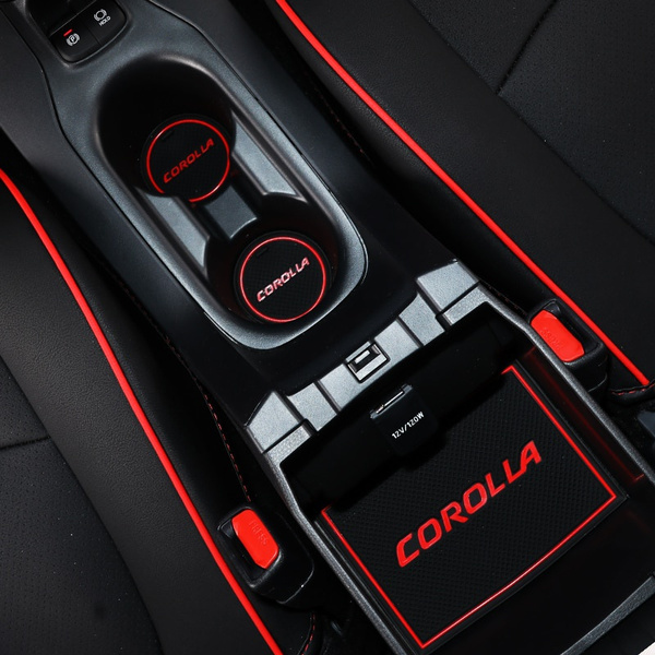 Anti-Slip Rubber Cup Cushion Door Groove Mat for Toyota Corolla E210 ...