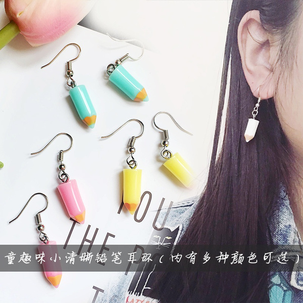 Colored Pencil Earrings, Cute Jewelry, Kawaii Earrings, Art Teacher ...