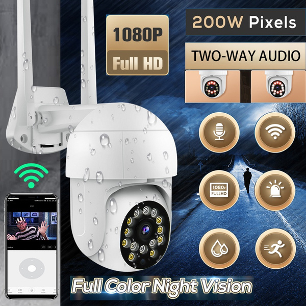 HD 1080P Wi-Fi Outdoor Home Monitoring IP Camera Wireless Waterproof ...