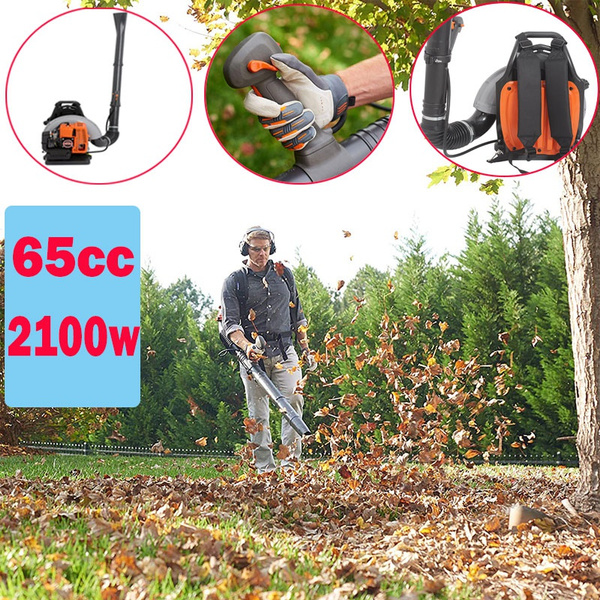 Double cycle air backpack blower, orange 42.7cc 1250w/ 65cc red 2100w ...