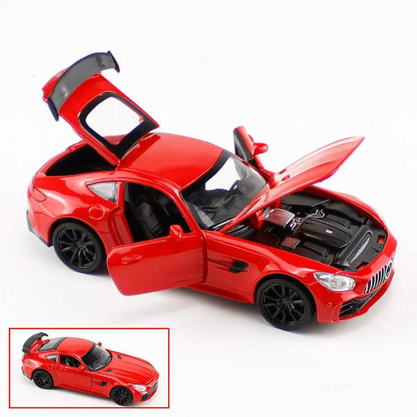 1/32 AMG GTR Alloy Car Model Toy Pull Back with Light and Sound Racer ...