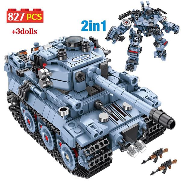 810Pcs M1A2 Abrams Main Battle Tank Building Blocks Tiger Heavy Tank ...