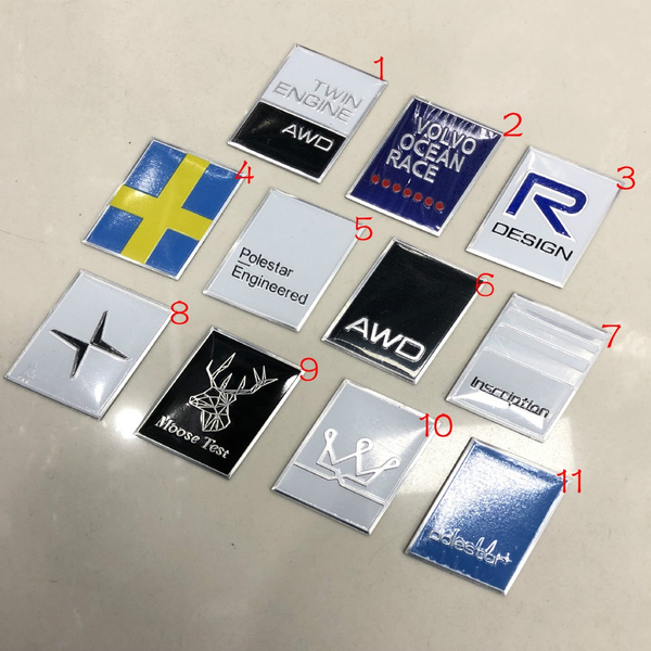 Car Styling Rear Tail Trunk Rdesign Polestar Badge Emblem Sticker for ...