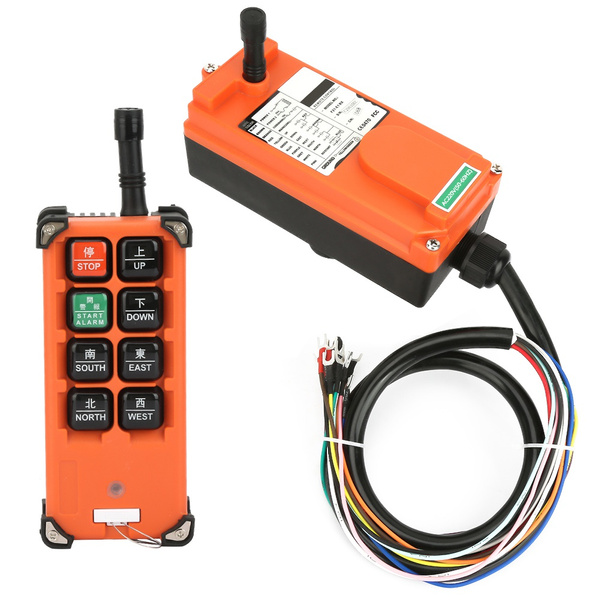 Wireless Radio Hoist Crane Remote Control Transmitter + Receiver 220V ...