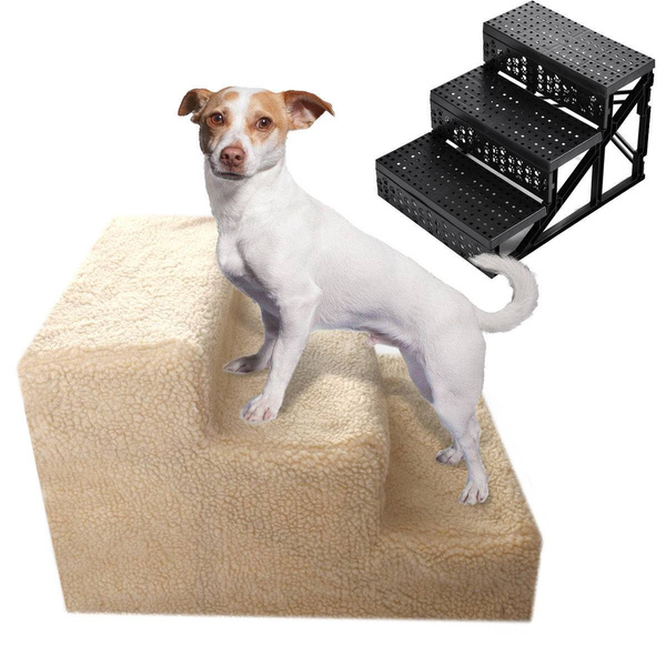 Soft Portable Cat Dog 3 Steps Ramp Small Climb Pet Step Stairs | Wish