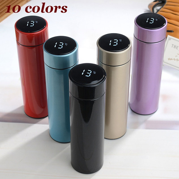 500ML Temperature Display Thermos Bottle Vacuum Flasks Double Wall ...
