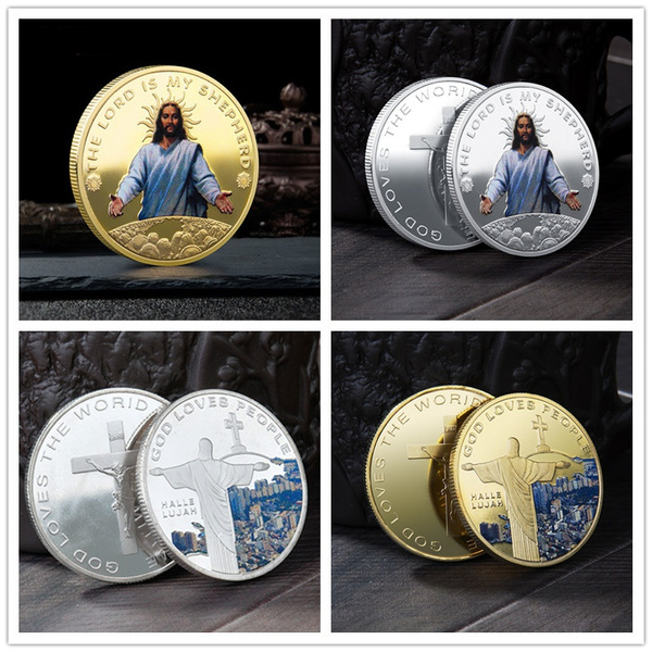 Jesus Christ Metal Commemorative Coin Craft Souvenir Collectors Jesus ...
