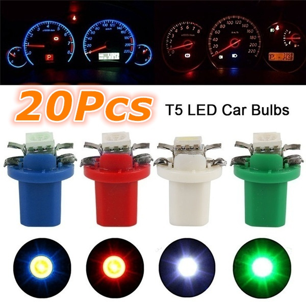 7/20pcs T5 B8.5D 5050 LED 1 SMD Indicator Car Dashboard Side Interior ... 7/20pcs T5 B8.5D 5050 LED 1 SMD Indicator Car Dashboard Side Interior ...