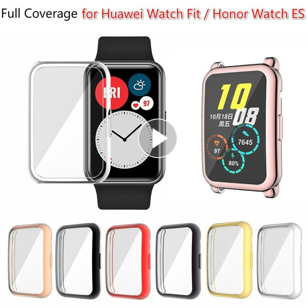 TPU Soft Case For Huawei Watch Fit Full Screen Protector Case Shell ...
