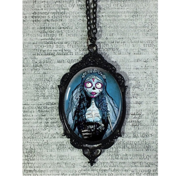 Corpse Bride Necklace, Emily The Corpse Bride Statement Necklace, Large ...