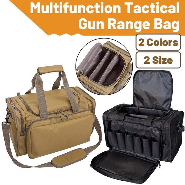 Multifunction Tactical Gun Range Bag Deluxe Pistol Shooting Range ...
