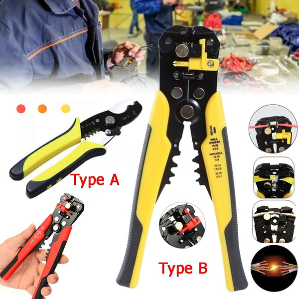 2 Types 3 Colors 3 In 1 Automatic Cable Wire Stripper Crimping Plier ...