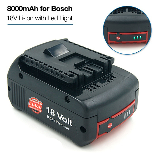 BAT609 Battery 18V 8000mAh Li-ion Rechargeable Battery for Bosch 18V ...