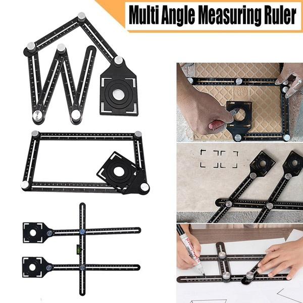 Multi Template 2/4/6 Folding Rulers Measuring Tool Angle Ruler with ...