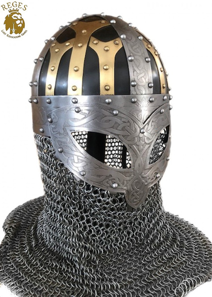 Original Viking Spectacle Helmet Spangenhelm Aventail eapon Medieval ...