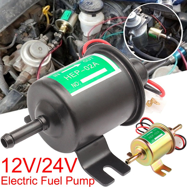 Universal Car Electronic Fuel Pump 12/24V Gasoline Engine Diesel Engine ...