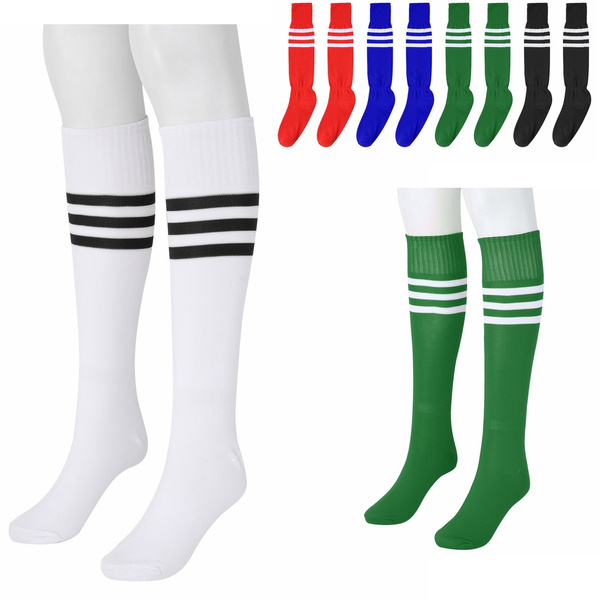 Solid Color Elastic Smaller Sock Mouth Cheerleading Knee High Long ...