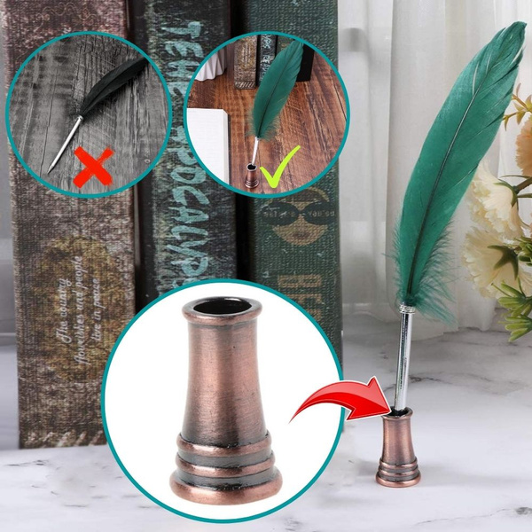Vintage Quill Dip Pen Holder, Calligraphy,Fountain & Ballpoint Pens ...