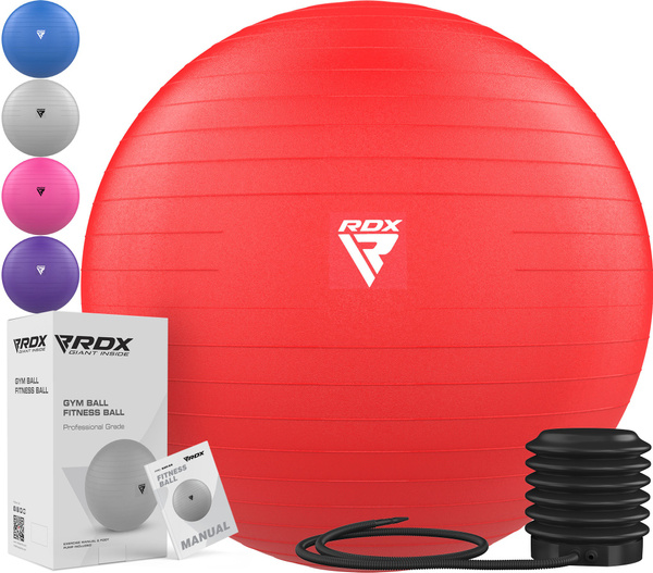 RDX Exercise Ball Anti-Burst Extra Thick PVC Material, Soft Swiss ...