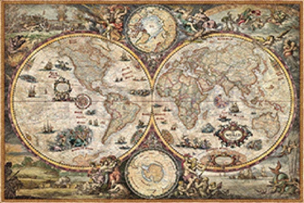 Jigsaw Puzzle 1000 Piece for Adults Kids World Map Fun Children s ...