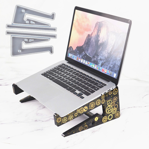 Diy Epoxy Resin Epoxy Crystal Handmade Computer Stand Computer Storage ...