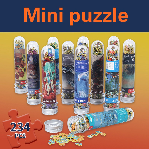 Mini Test Tube Puzzle Adult Decompression Paper Toys Famous Painting ...