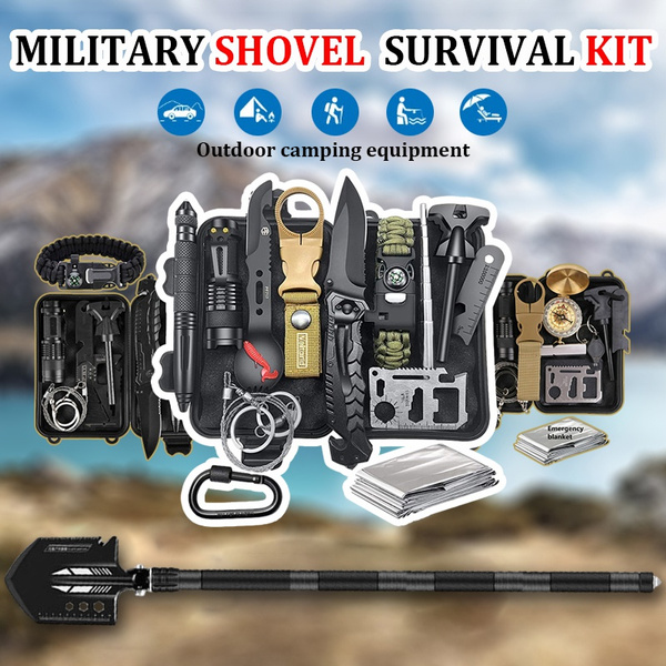 Multifunctional outdoor camping tactical folding shovel Military ...